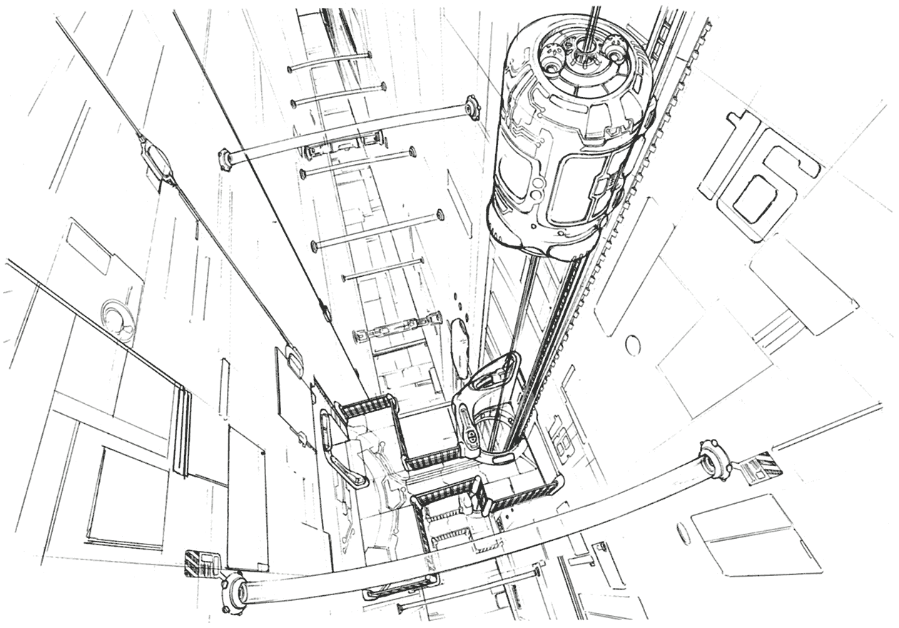 Lunatic Pandora Elevator Art - Final Fantasy VIII Art Gallery