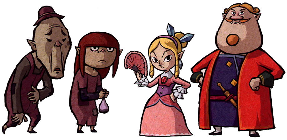 Maggie, Mila, and their Fathers Art - Legend of Zelda: Wind Waker Art ...