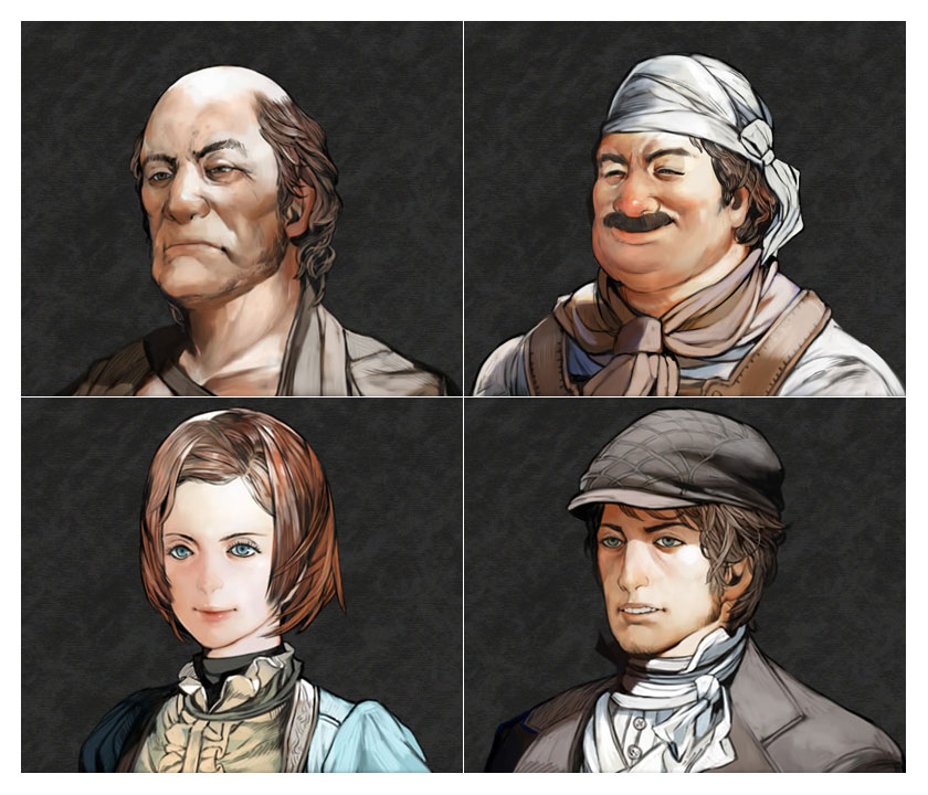 Villagers Portraits Art - Castlevania: Order of Ecclesia Art Gallery