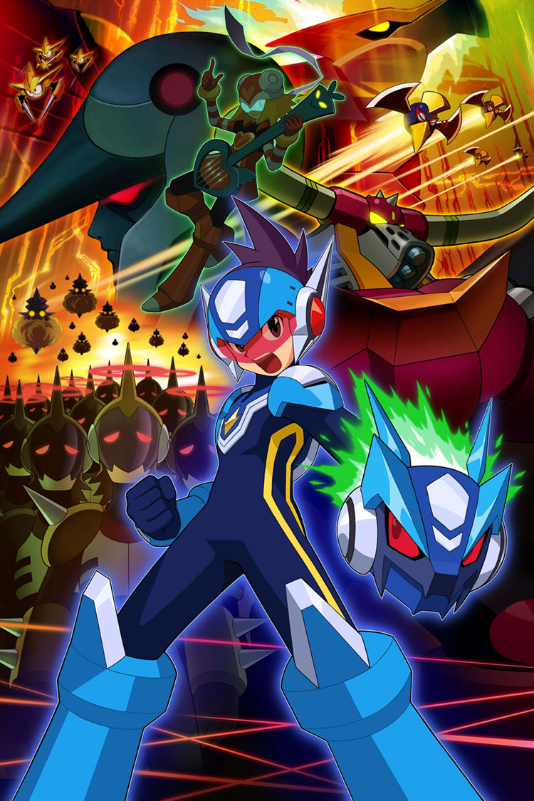 Battle Illustration - Mega Man Star Force Art Gallery