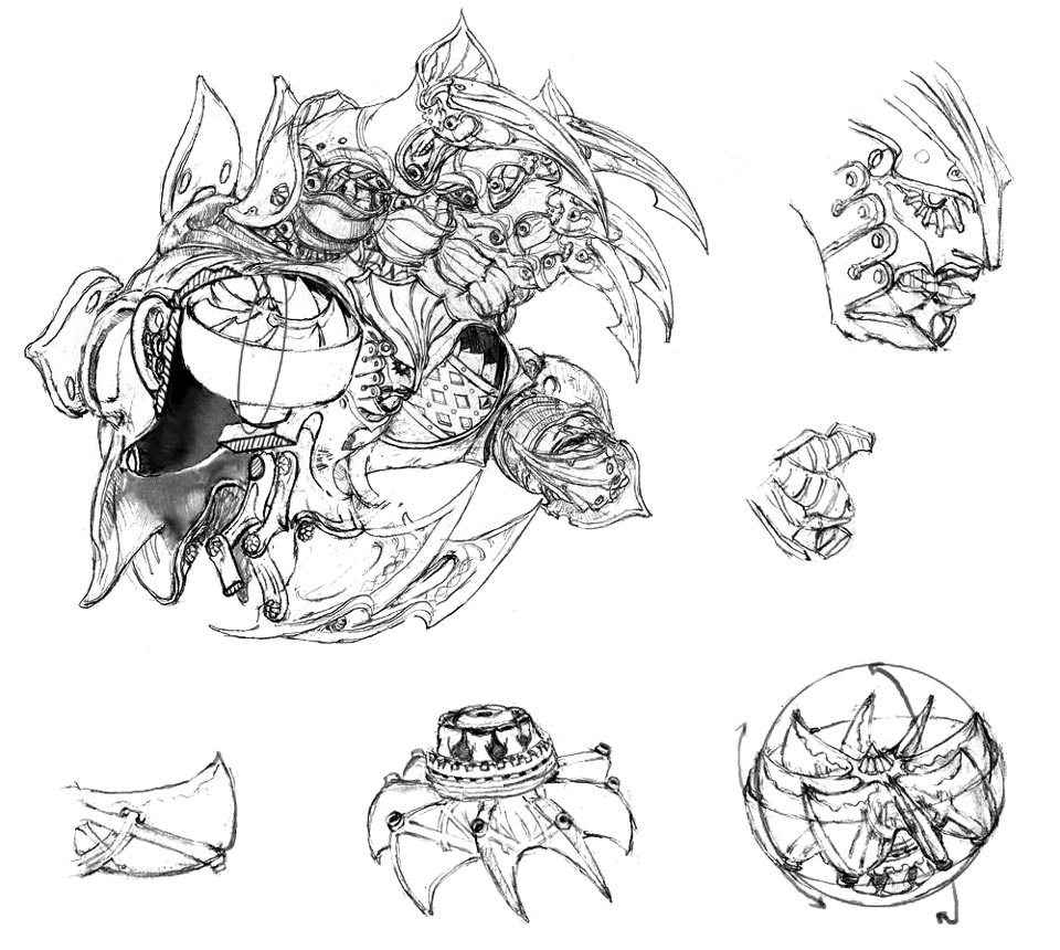 Deathclaw Sketch - Final Fantasy XIV: A Realm Reborn Art Gallery