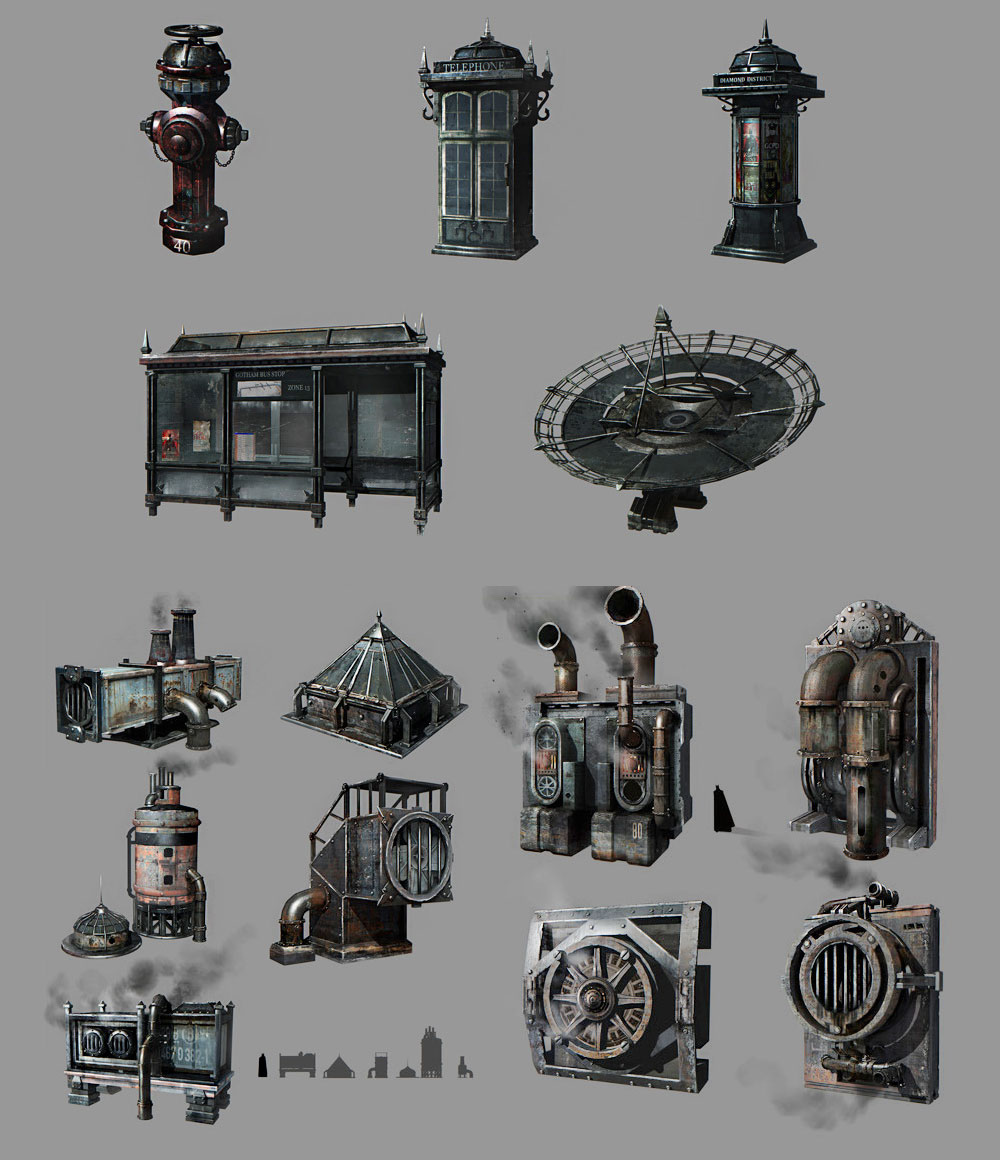 Street Props Art - Batman: Arkham Origins Art Gallery