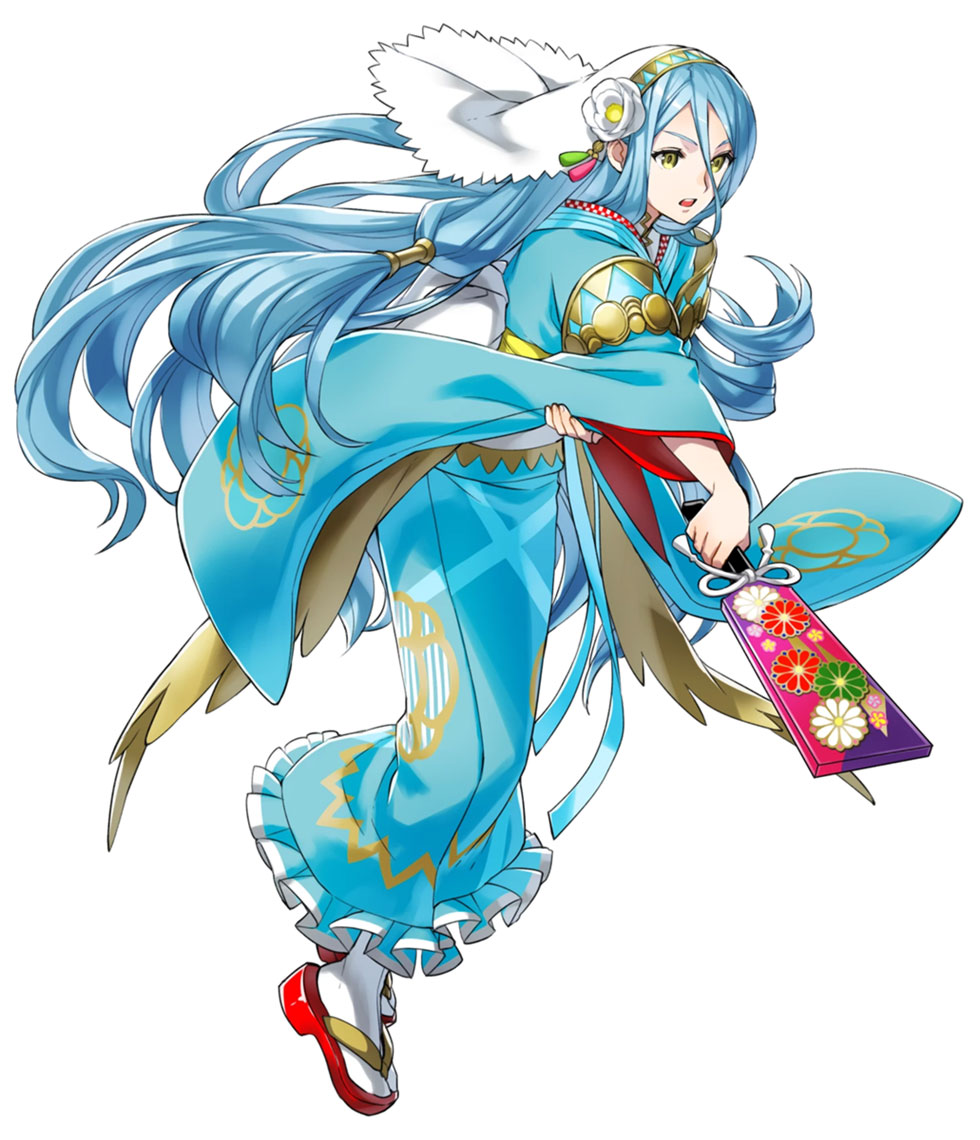 Celebratory Spirit Azura, Battle Art - Fire Emblem Heroes Art Gallery
