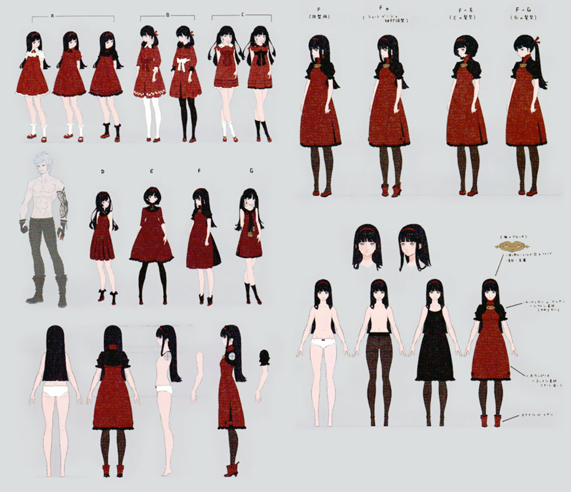 Red Girl Concept Art - NieR: Automata Art Gallery