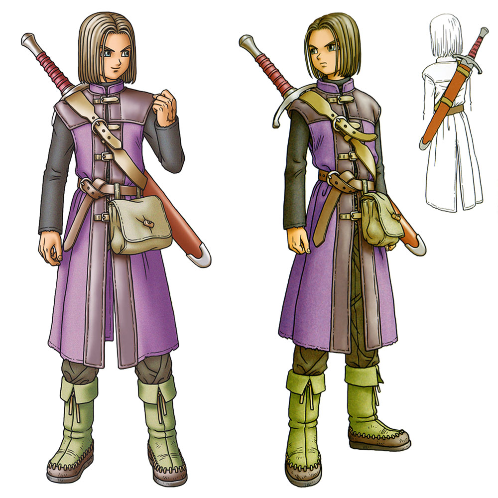 Hero Concept Art - Dragon Quest XI: Echoes of an Elusive Age Art Gallery