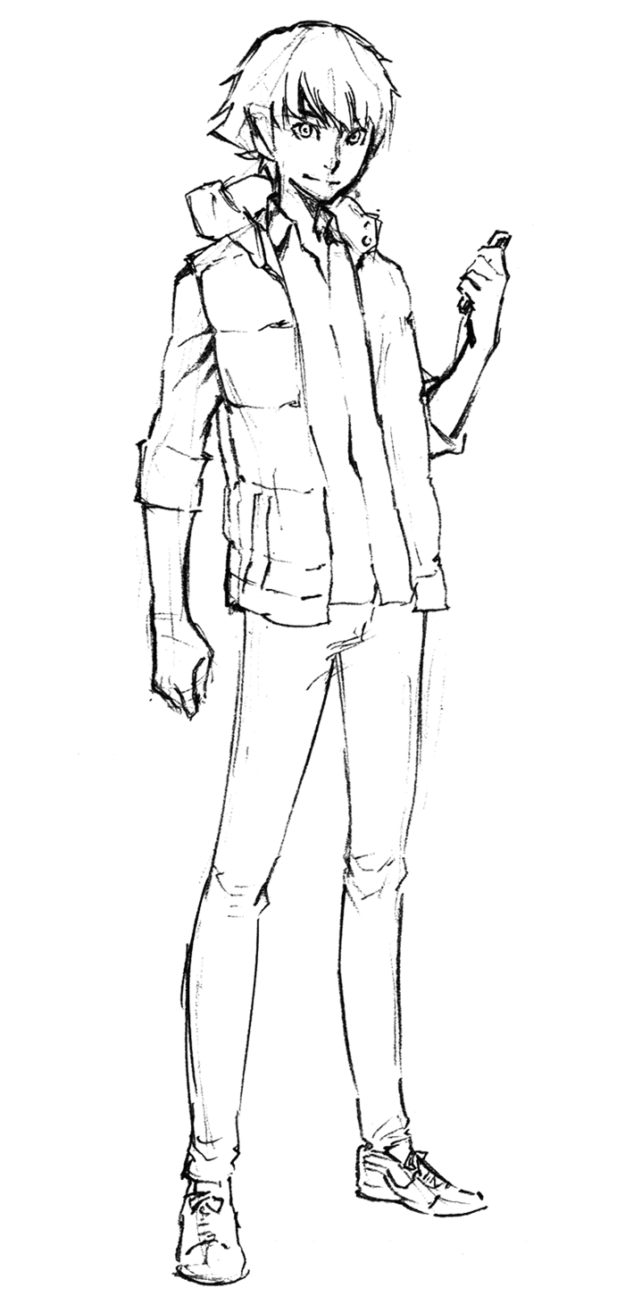 Male Protagonist Sketch - Shin Megami Tensei Liberation Dx2 Art Gallery