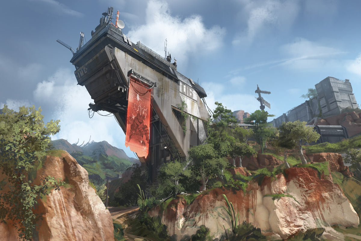 Military Base Overhang Art - Apex Legends Art Gallery