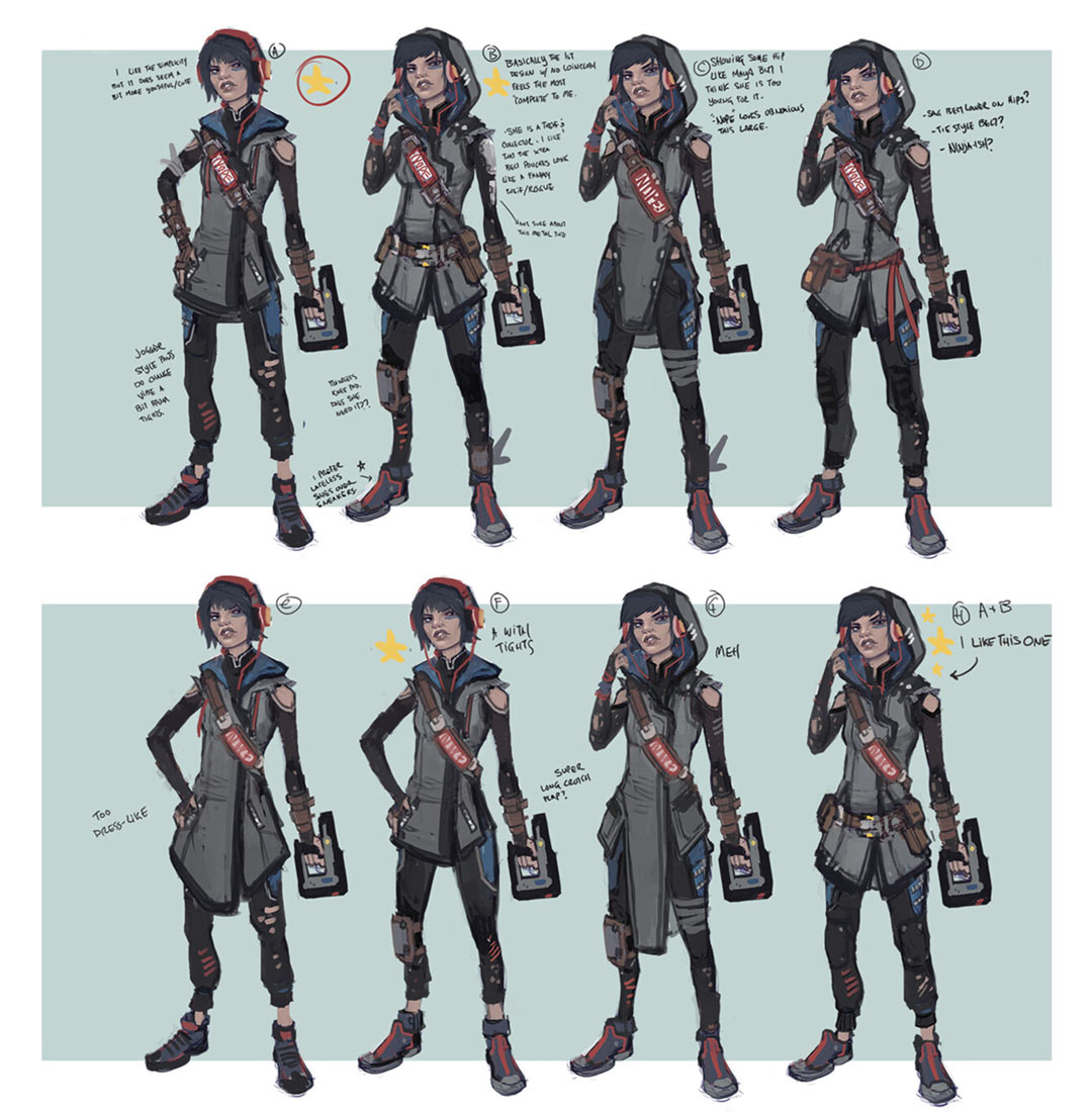 Ava Costume Concept Art - Borderlands 3 Art Gallery