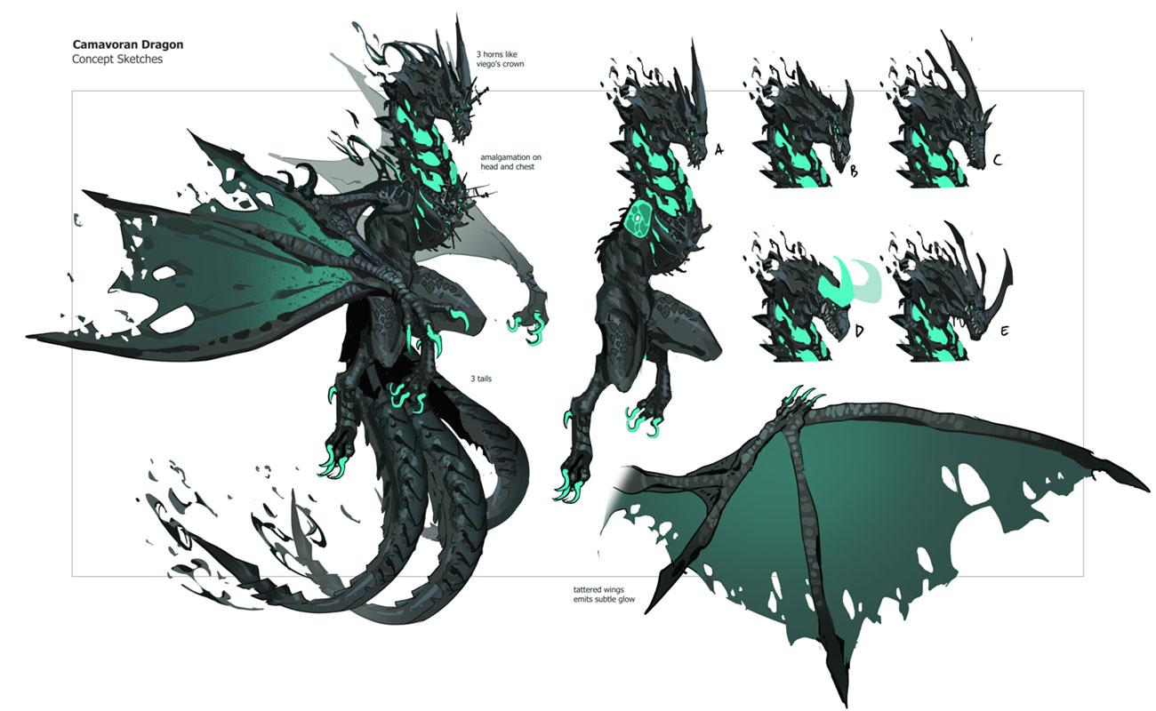 Camavoran Dragon Concept Artwork - Legends of Runeterra Art Gallery