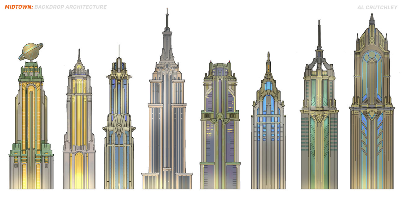 Midtown Backdrop Architecture Art - Overwatch 2 Art Gallery