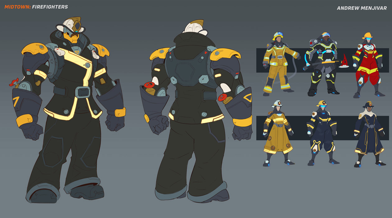 Midtown Firefighters Art - Overwatch 2 Art Gallery