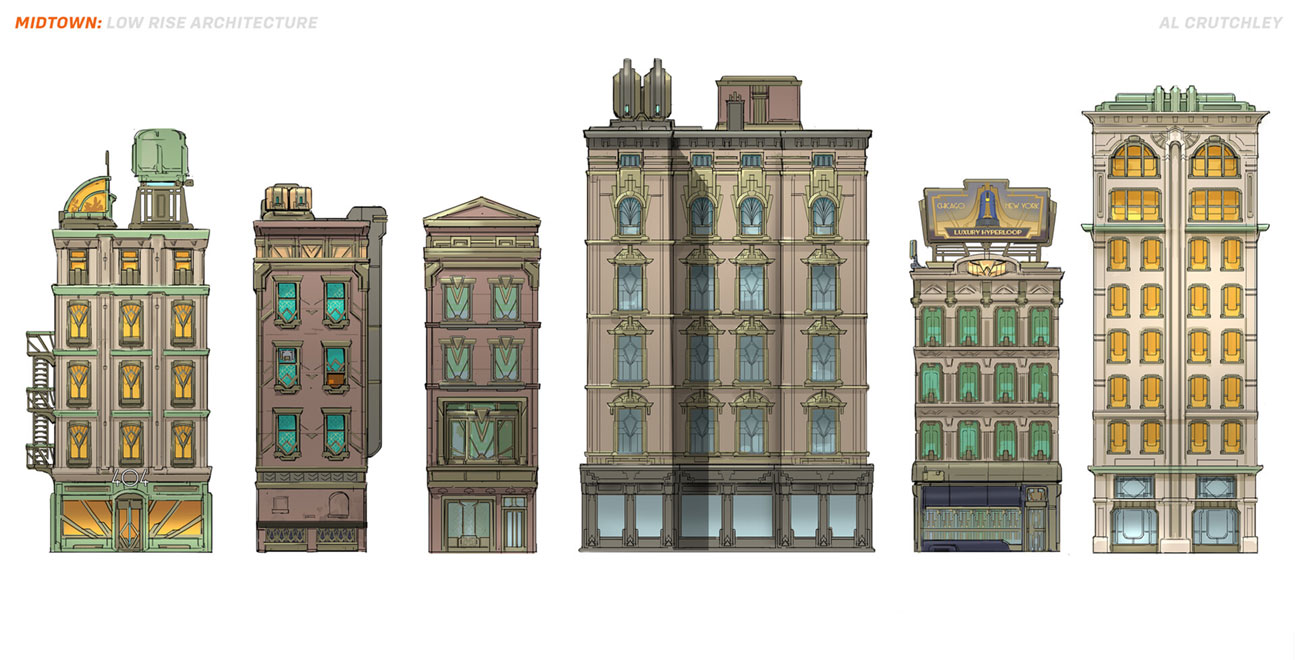 Midtown Low-Rise Architecture Art - Overwatch 2 Art Gallery