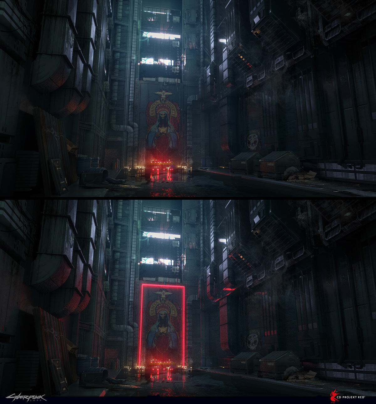 Back Alley Shrine Art - Cyberpunk 2077 Art Gallery