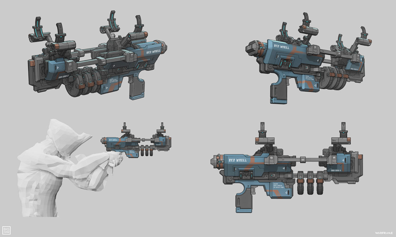Corpus Sniper Pistol Art - Warframe Art Gallery