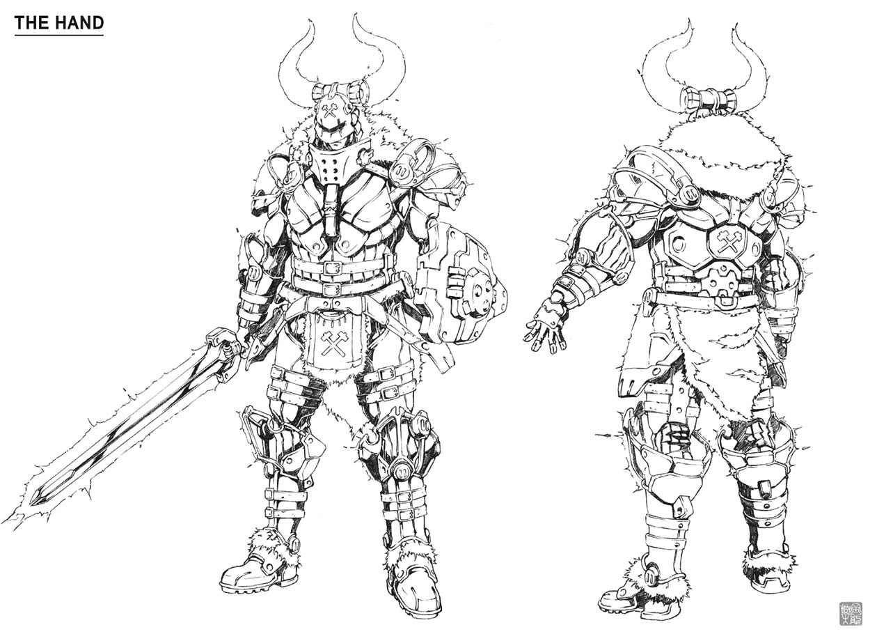 The Hand Concept Art - Furi Art Gallery