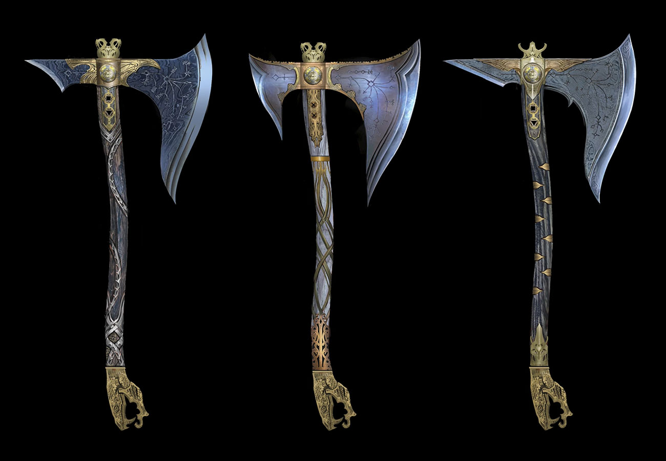 Leviathan Axe Designs - God of War Ragnarök Art Gallery