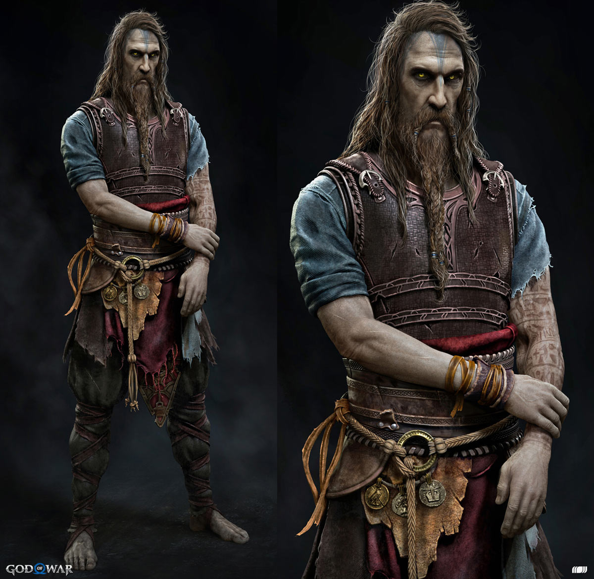 Tyr Final Design - God of War Ragnarök Art Gallery
