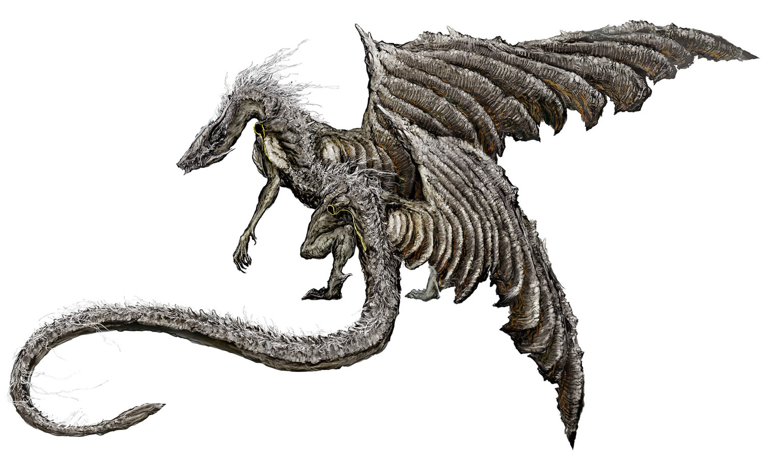 Ancient Dragon Lansseax Backside Art - Elden Ring Art Gallery