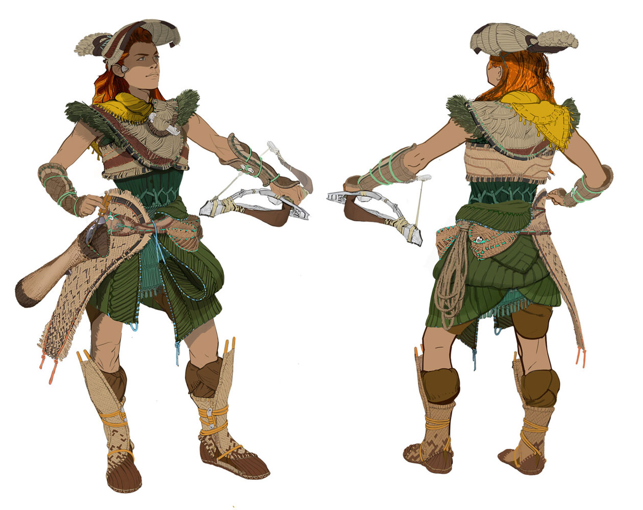 Aloy Utaru Harvester Outfit Art - Horizon Forbidden West Art Gallery