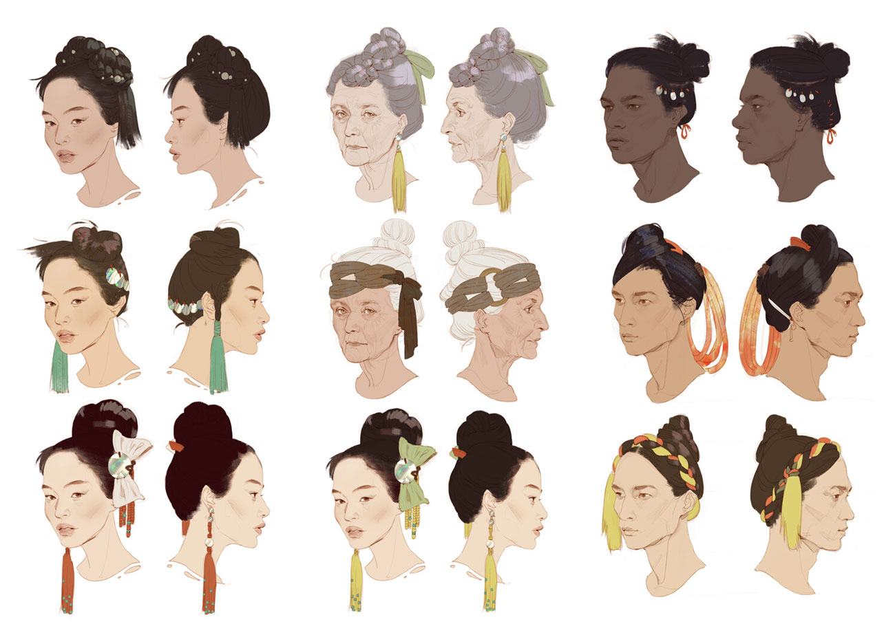 Quen Civilian Faces Art - Horizon Forbidden West Art Gallery