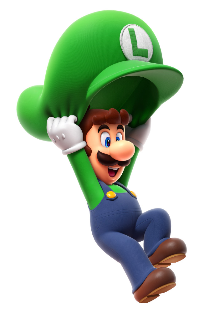 Luigi and Parachute Cap Art - Super Mario Bros. Wonder Art Gallery