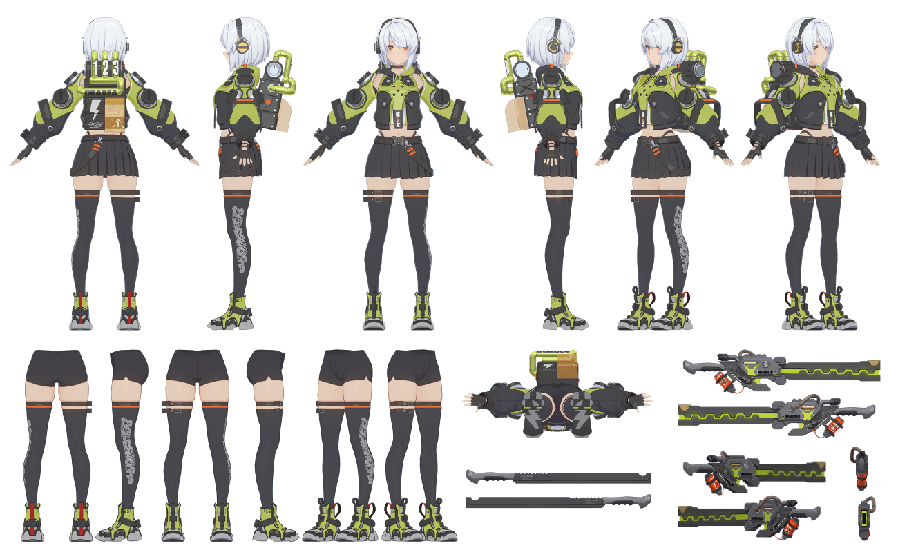 Anby Demara Character Model Art - Zenless Zone Zero Art Gallery