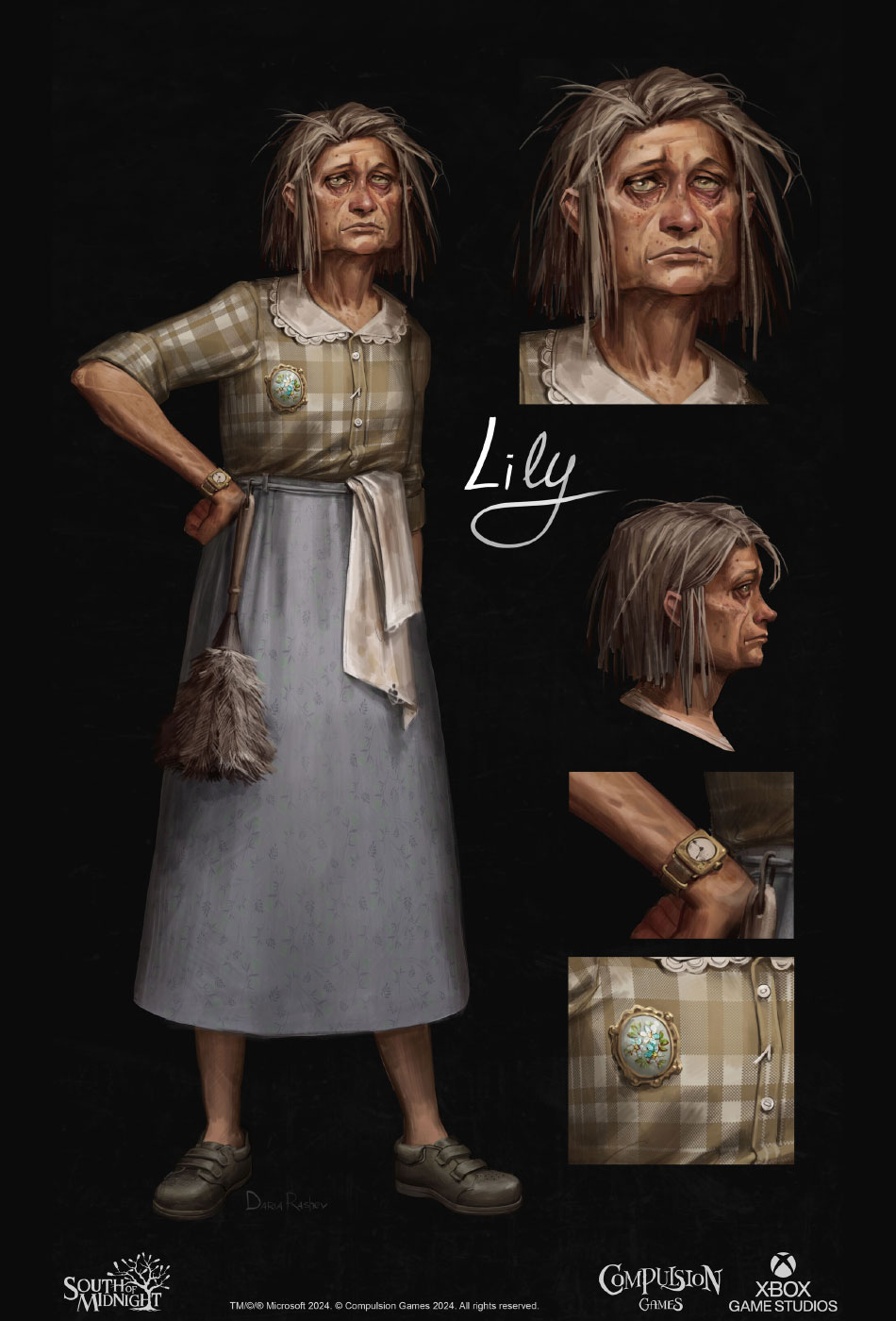 Lily Concept Art - South of Midnight Art Gallery